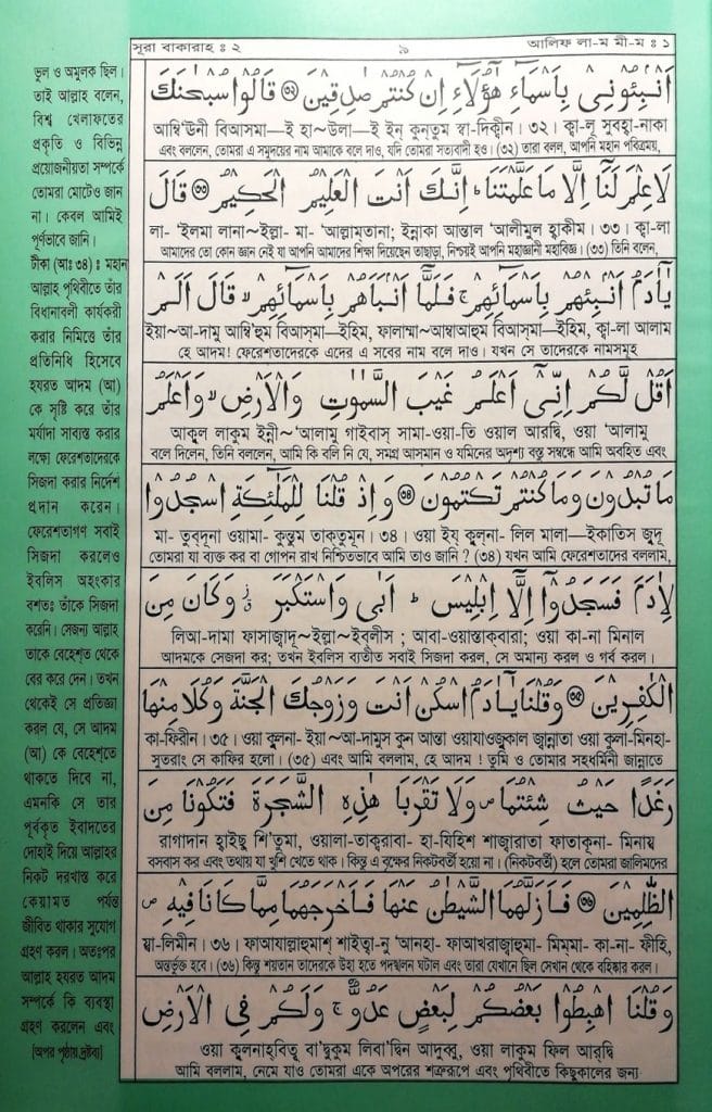 নুরানী কুরআন বাংলা অনুবাদ
